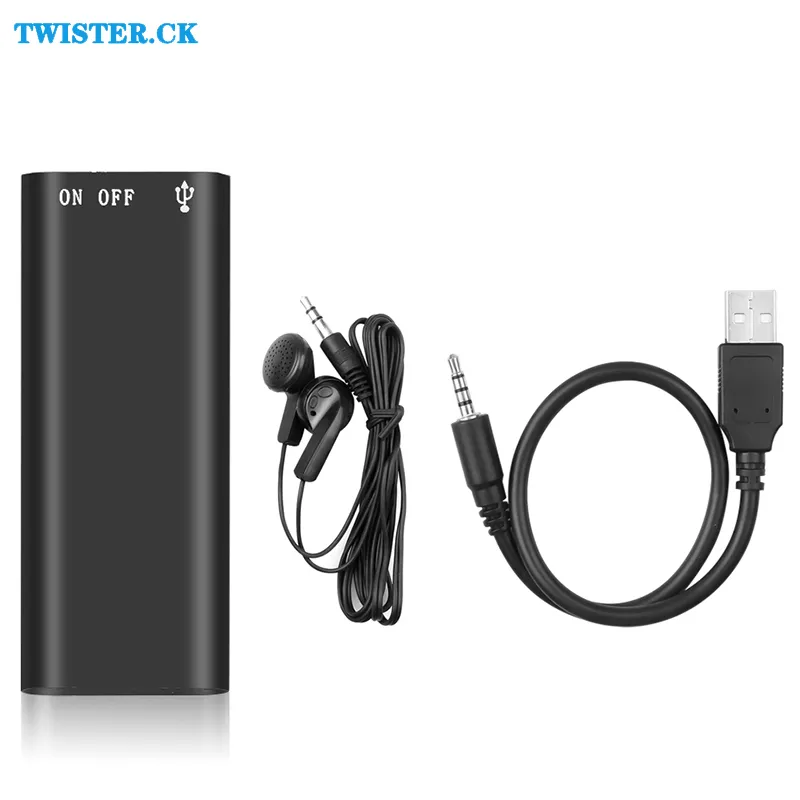 Mini 3-in-1 Digital Audio Voice Recorder with USB, WAV Recording, and ...