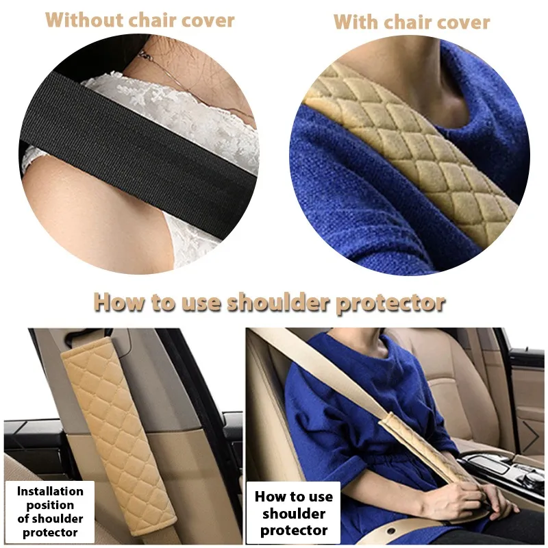 DHgate.com:2-PackPlush Seat Belt Covers, Soft Car Shoulder Pads ...