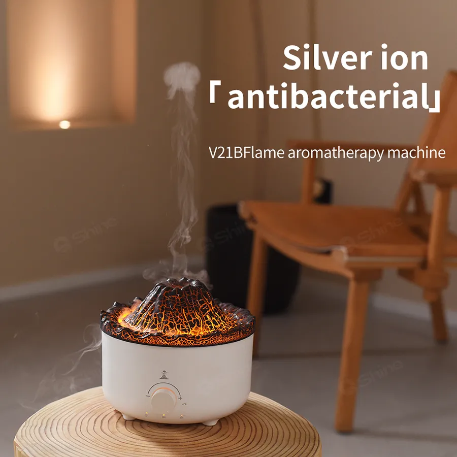 New Simulate Flame Jellyfish H2O Air Humidifier Aroma Diffuser ...