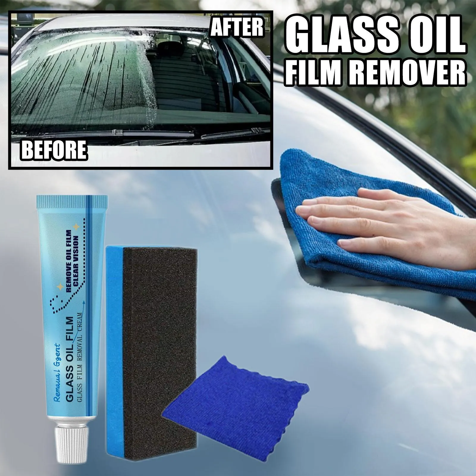 G1T3 Universal Car Glass Polishing Paste Degreaser Cleaner For ...