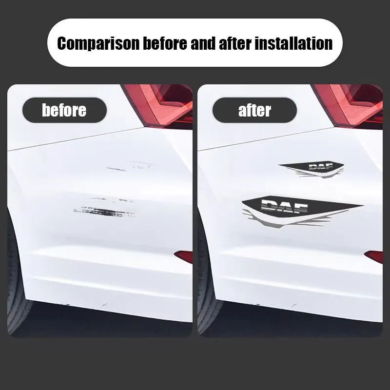 DAF Series XF CF LF Van Scratch Resistant Stickers Waterproof Sunscreen ...