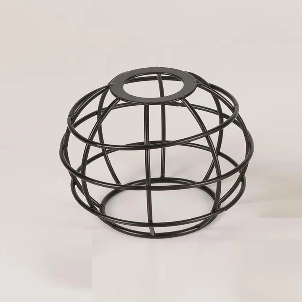 Wire Cage Lamp Shade Metal Light Guard Cover Shades Retro Industrial ...