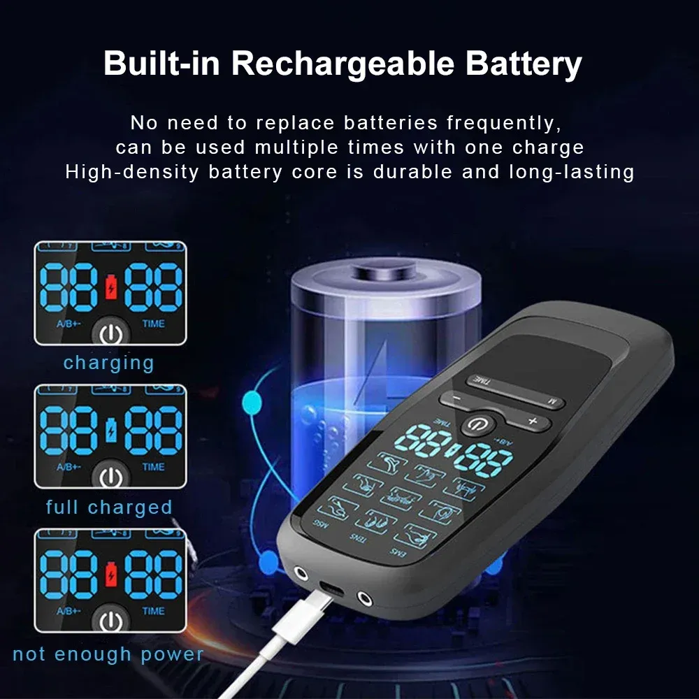 Electric Pulse Massager - Rechargeable Muscle Stimulator for Pain ...