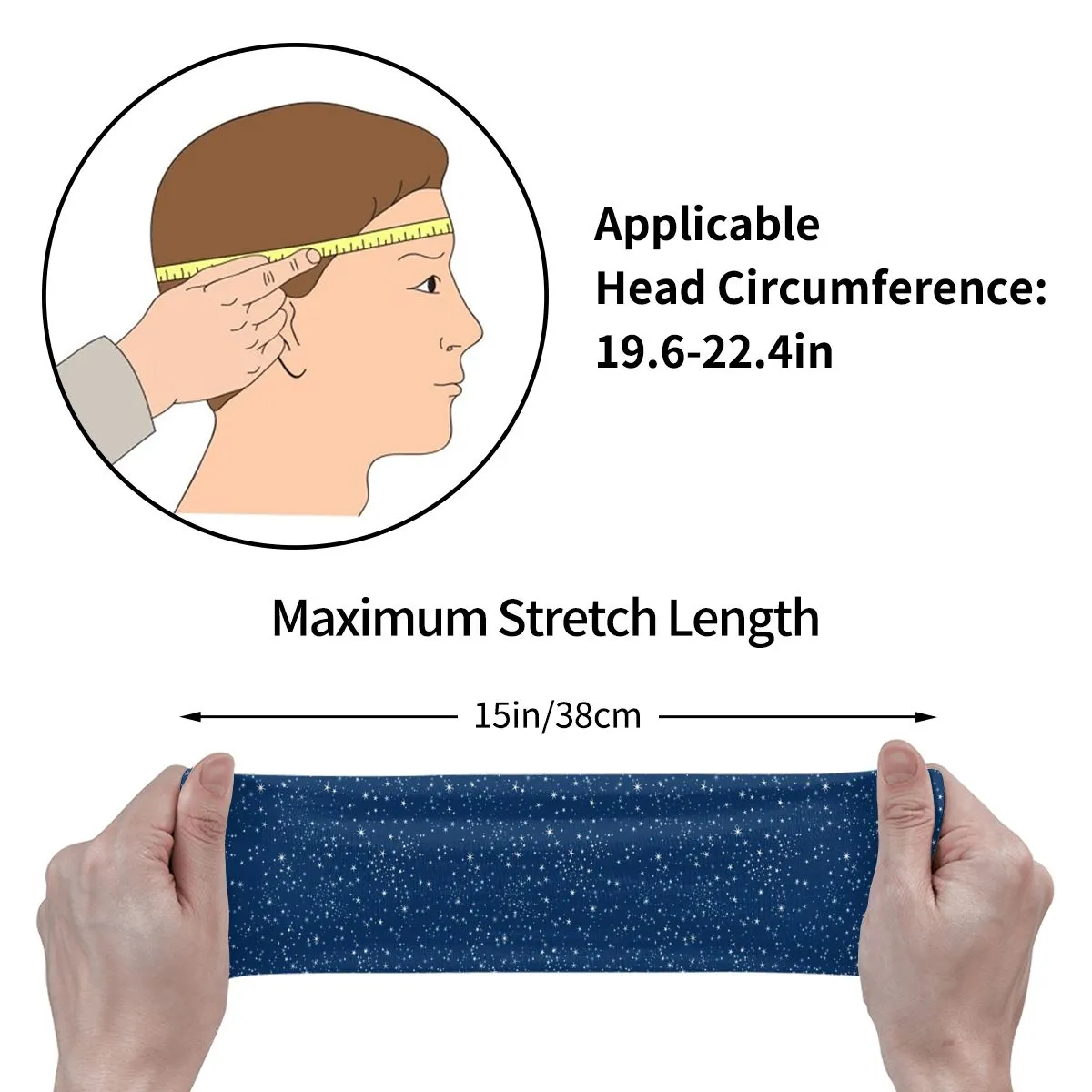 DHgate.com:2024 Breathable Night Sky Headband: Sports Sweatband for ...