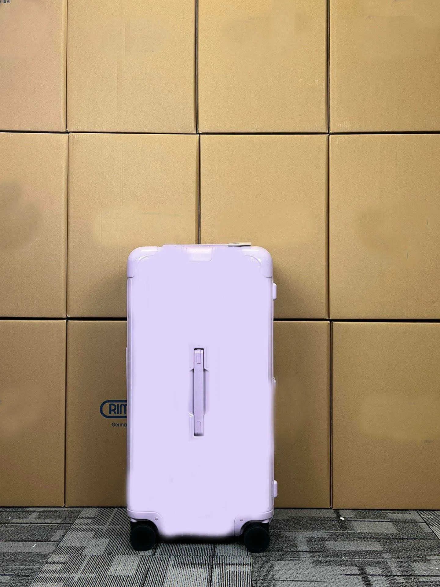 33 Inch Aluminum Lavender Square Fat Rectangular Suitcase Large ...