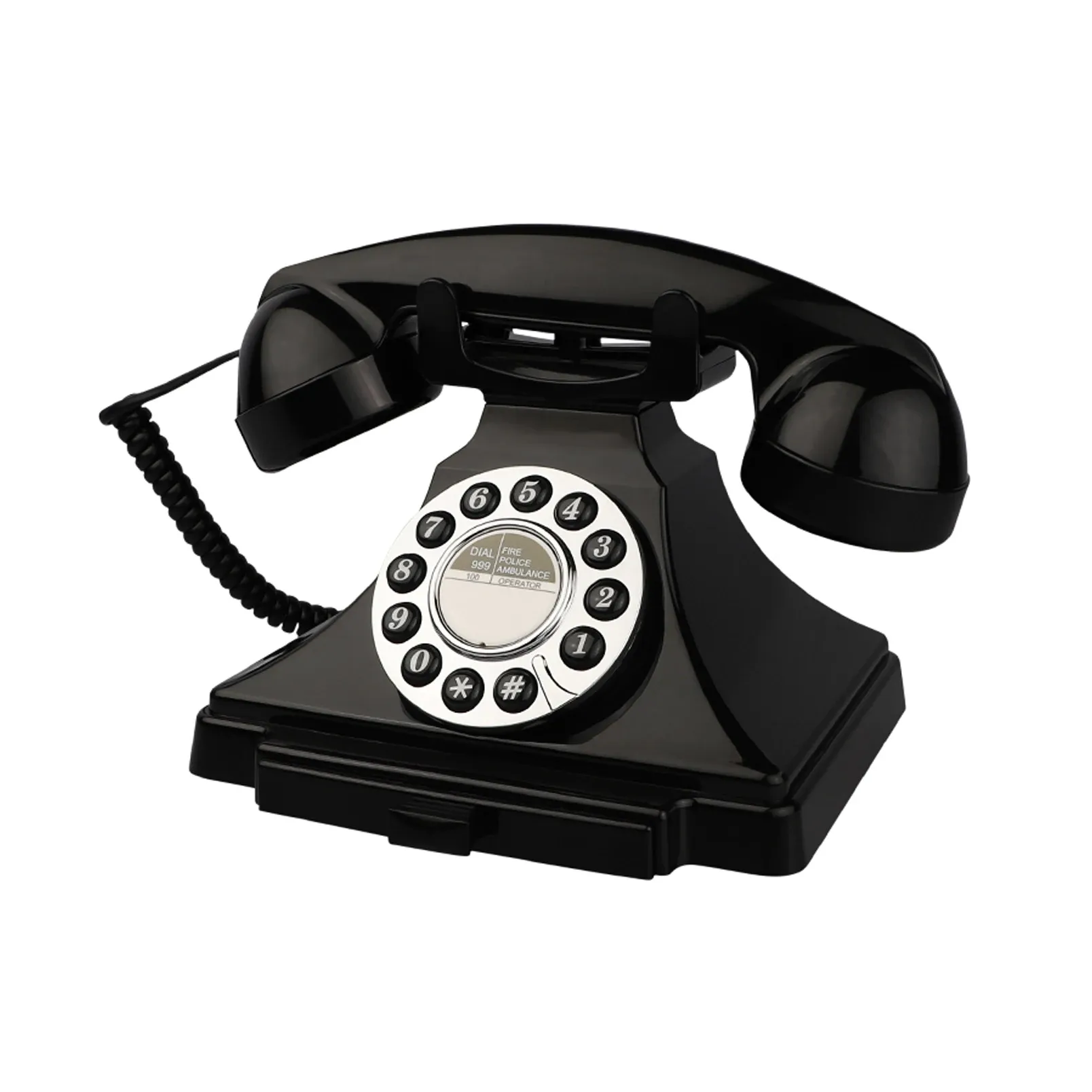 Landline Phones For Seniors: Retro Style Corded Telephone With Loud ...