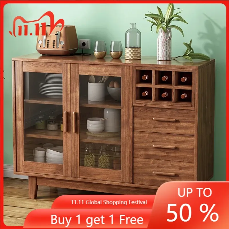 Modern Corner Dining Kitchen Cabinets Sideboard Wooden Integral Kitchen ...