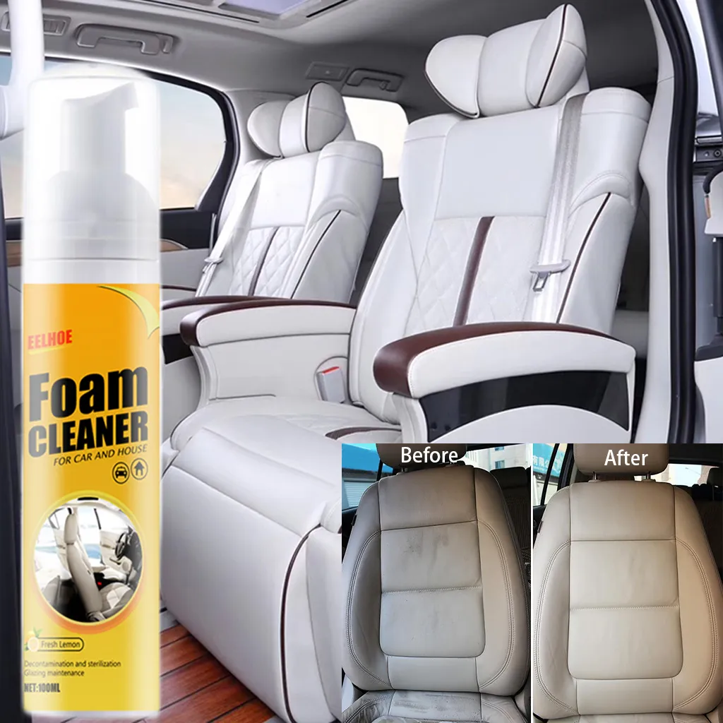 Multi-Purpose Foam Cleaner for Car Interior, Leather Seats, Home Cleaning - Strong Cleaning ...