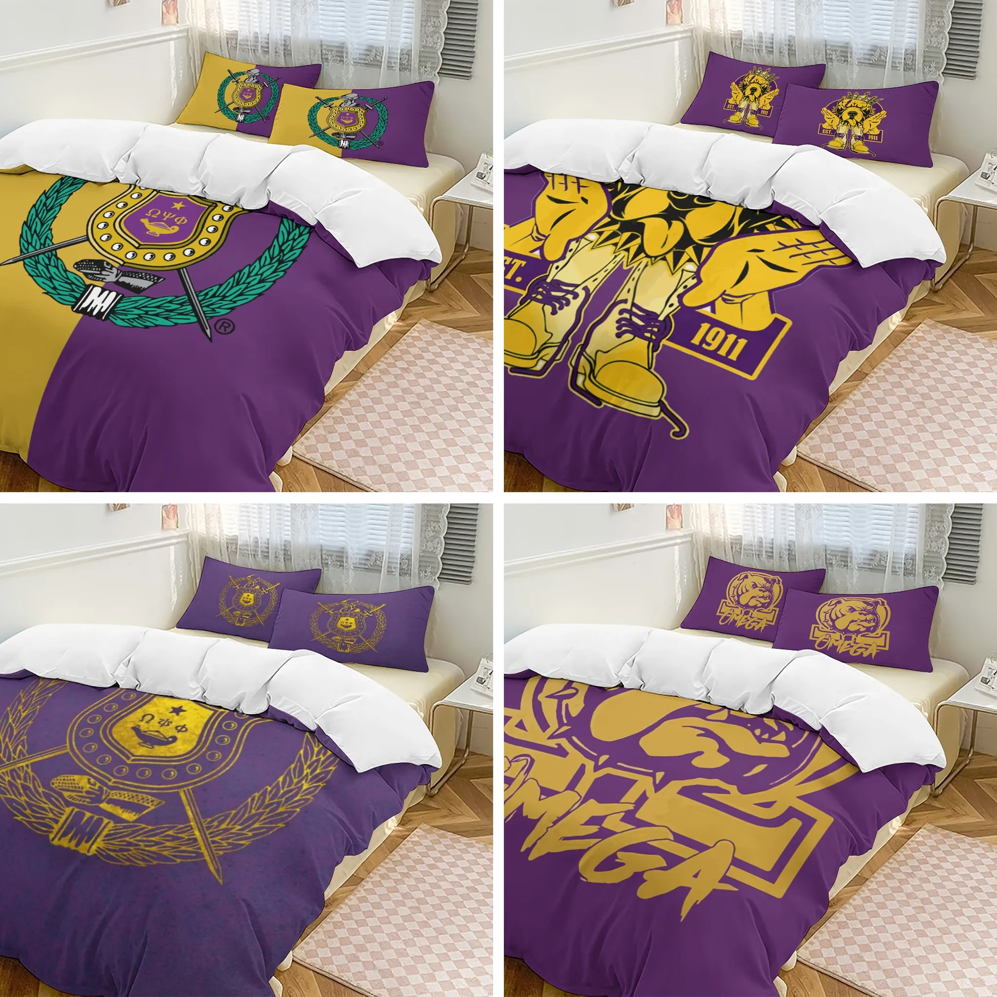 DHgate.com:Psi Phi Omega Fraternity Bedding Set (Twin/Queen) - Soft ...