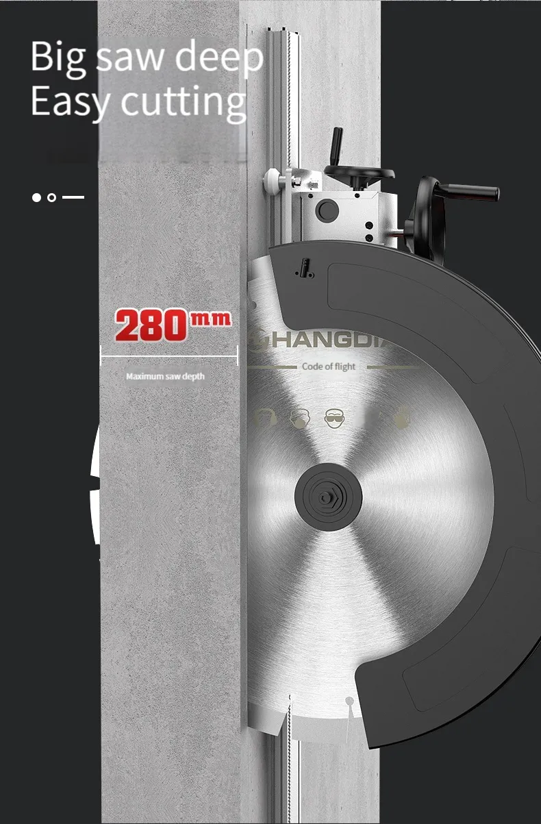 Electric Wall Chaser Concrete Groove Slotting Machine High Power Cement ...