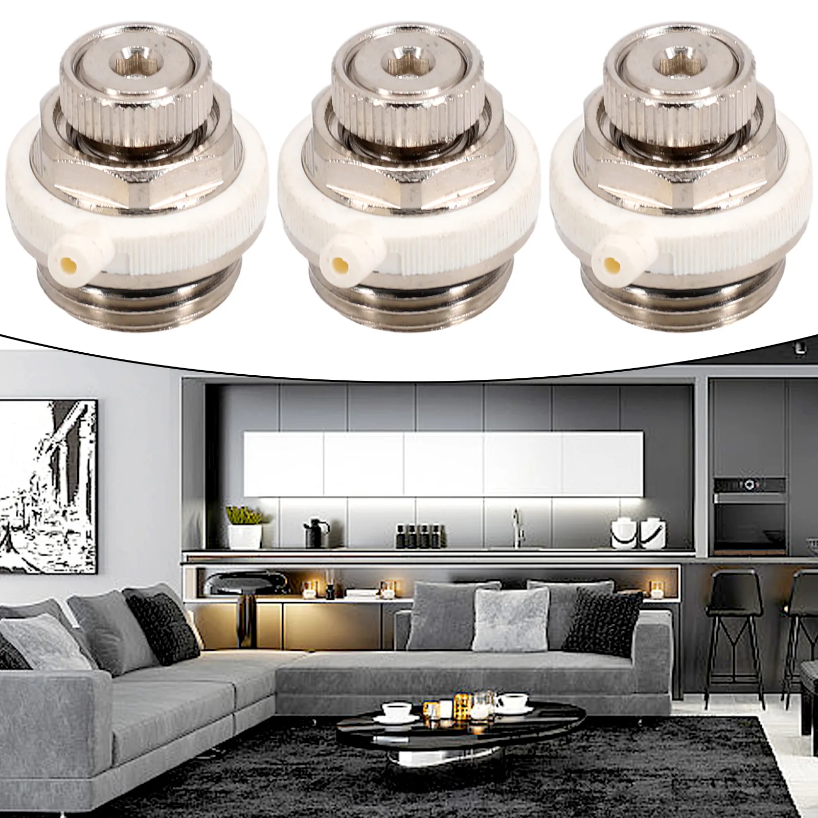 Self Bleeding Radiator Valve Air Vent 1/2 Automatic Air Vent Auto Cut ...