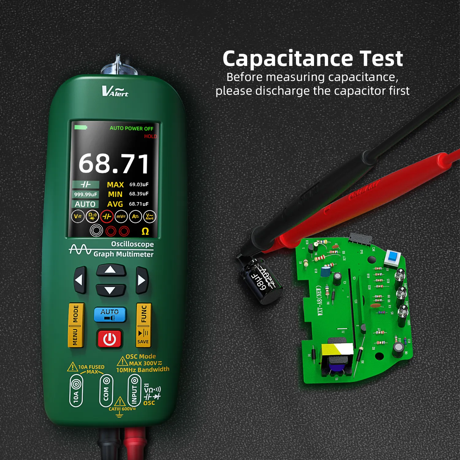 Oscilloscope Multimeter: Handheld 2 In 1 Digital Storage Oscilloscope ...