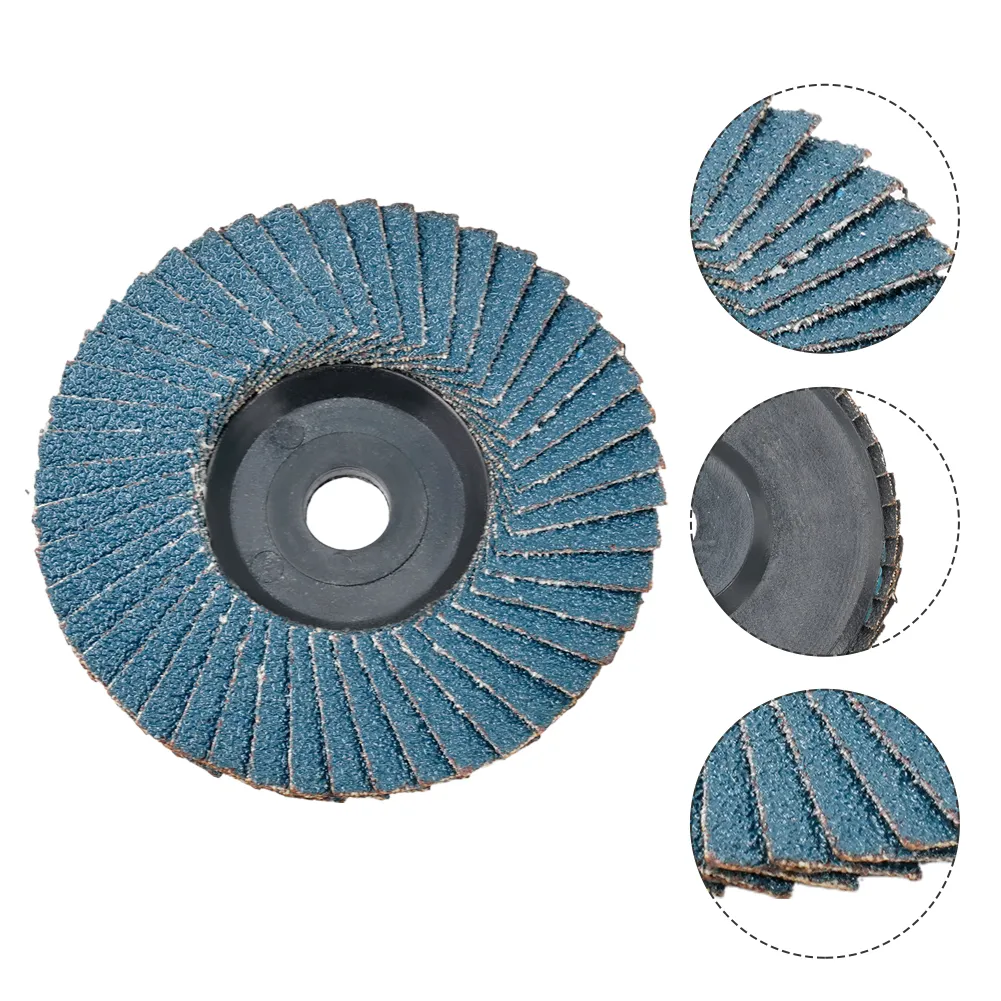 75mm Metal Grinding Flap Sanding Discs - 10 Pack, 60/80/120 Grit Angle ...