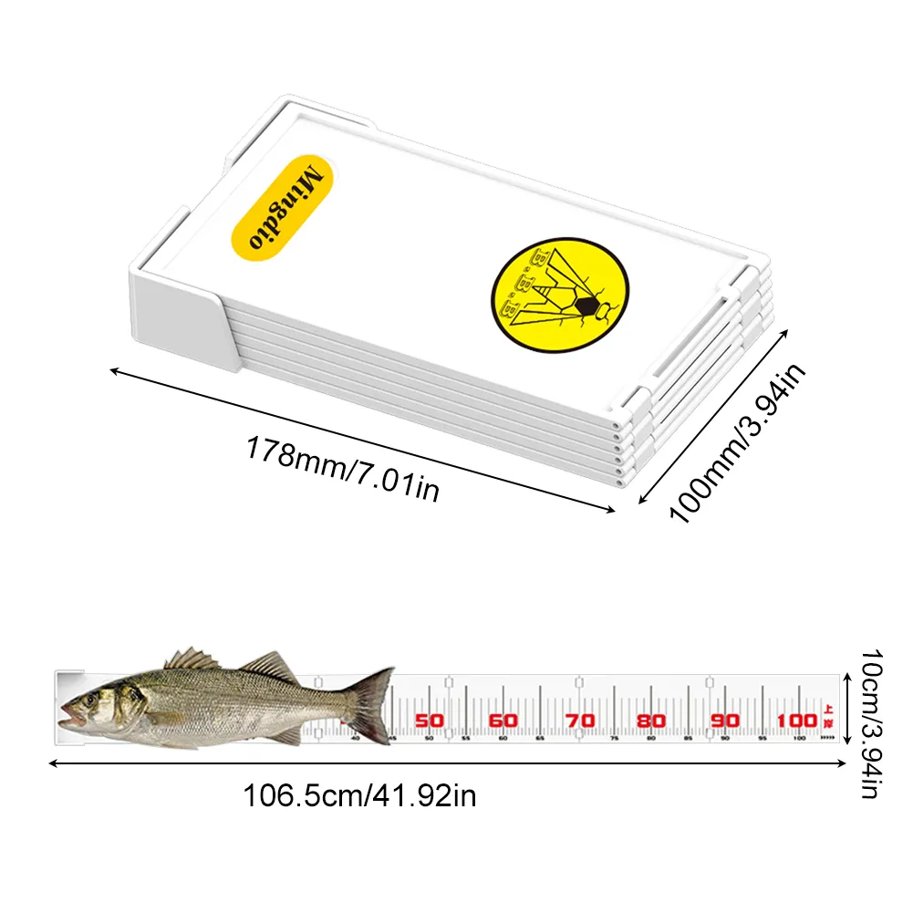 Fish Measuring Ruler 100cm Folding, Waterproof & Portable For Fishing ...
