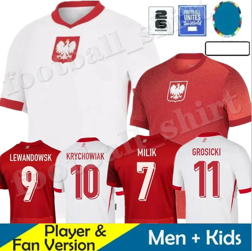 New 2021 2024 Polands Lewandowski Soccer Jerseys Polonia 23 24 ...