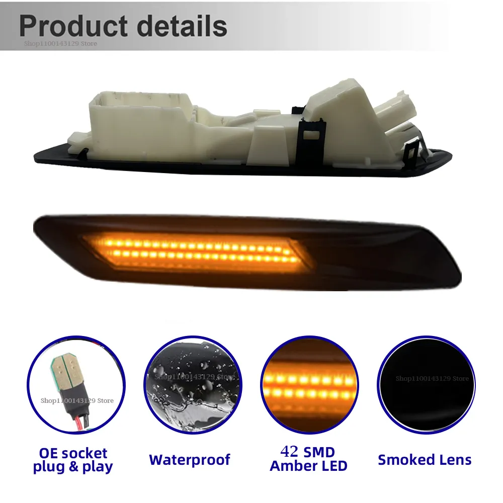 Sequential LED Strip Turn Signals, Automotive Fender Indicator Lights ...
