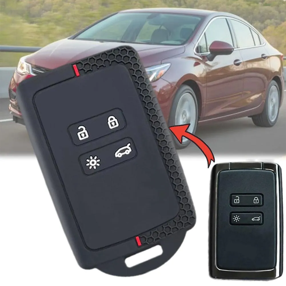 Silicone Key Holder Case for Dacia 3 Renault Captur Zoe Espace 5 Clio ...
