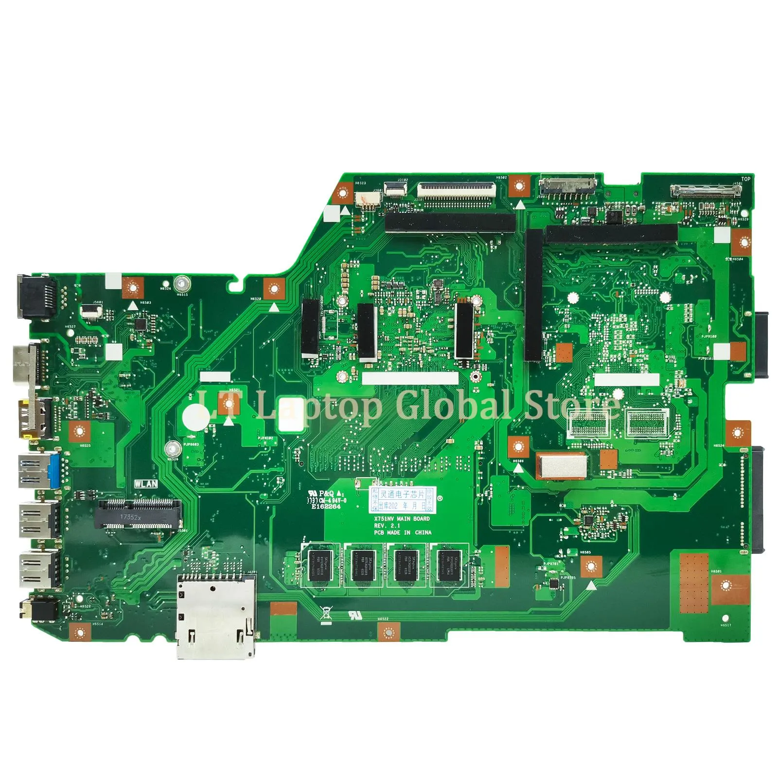 X751NA Mainboard Motherboard for ASUS X751NV X751NC X751N Laptop with ...