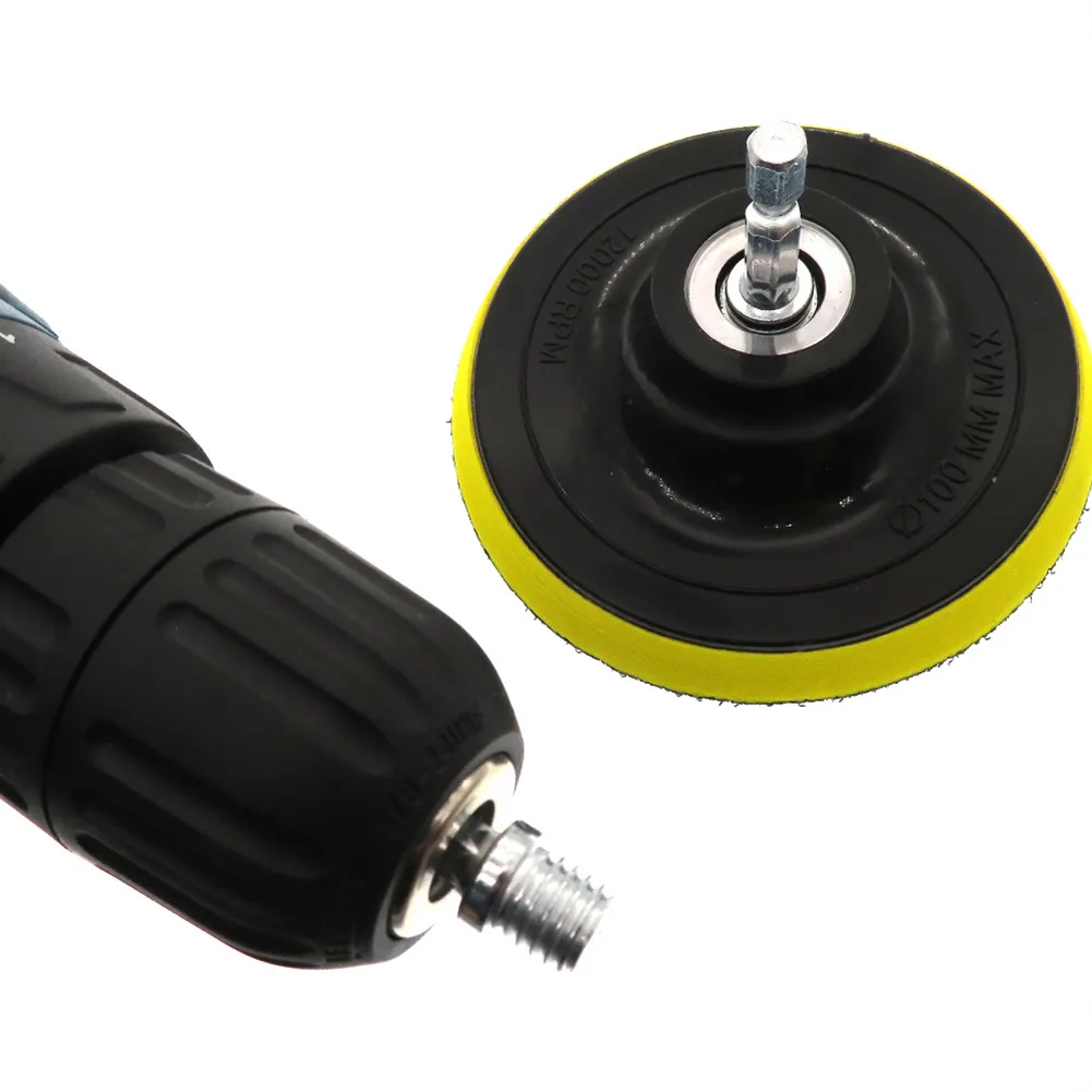 M10/M14 Hand Drill to Polisher Grinder Adapter Rod Metal Polishing Disc ...