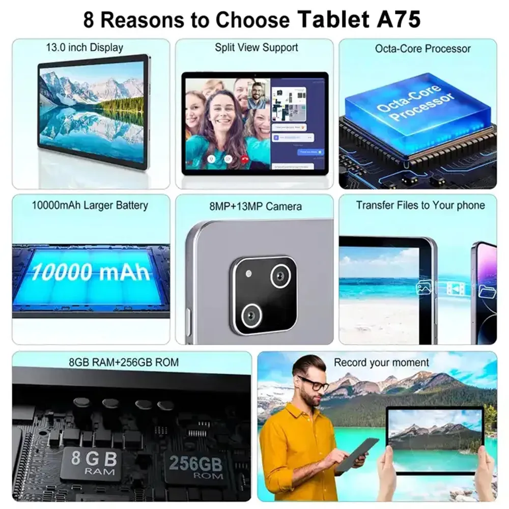 DHgate.com:Octa-Core Android Tablet | 8GB RAM, 256GB Storage | 2K ...