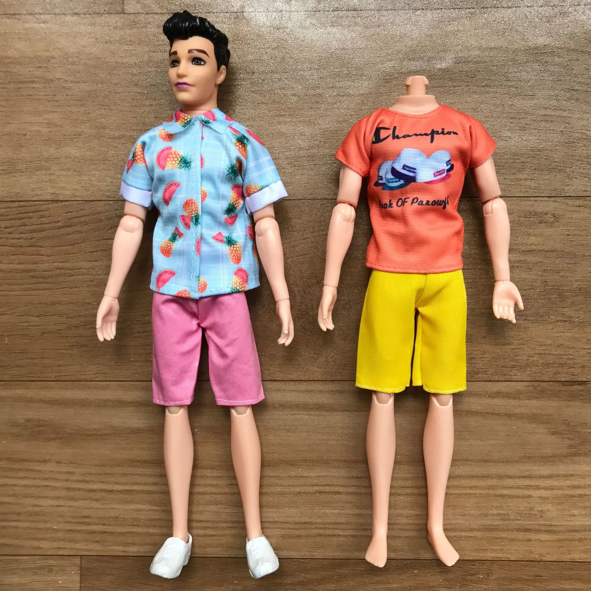 Summer Casual Suit Set for 1/6 Ken Doll, Daily Wear T-shirt Pants, Ken ...