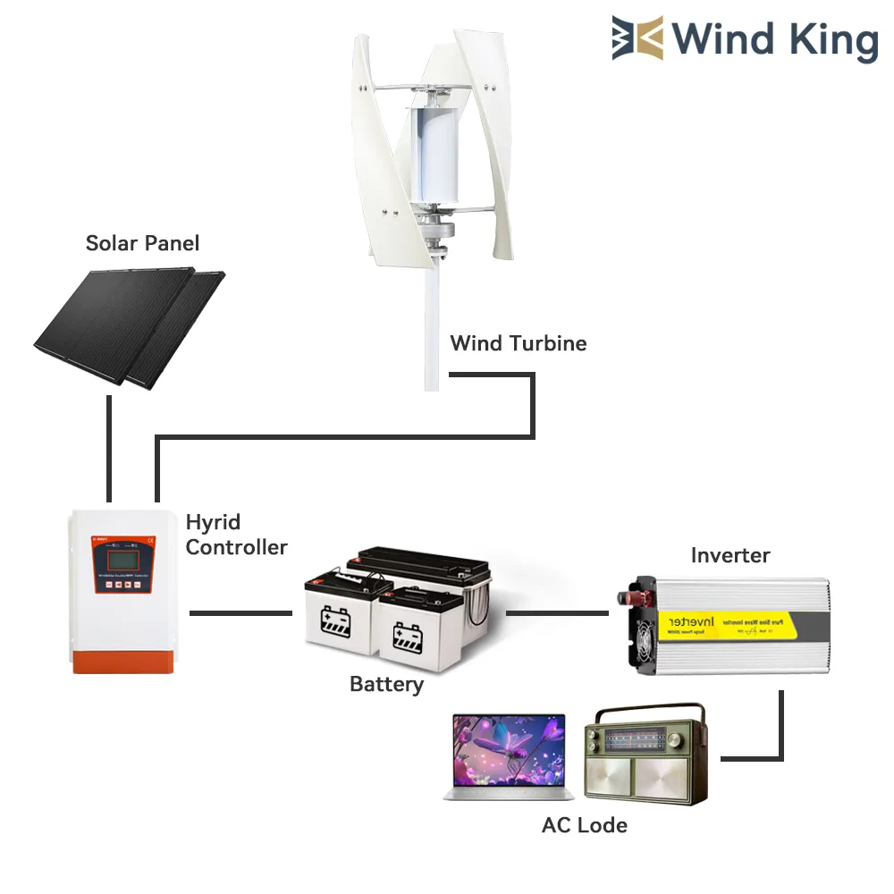 2000W Wind Turbine Generator Kit: High Efficiency 12V/24V DIY Wind ...