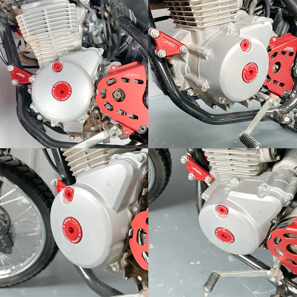 Premium CNC Aluminum Motorcycle Engine Plug Cover Cap Kit for Honda ...