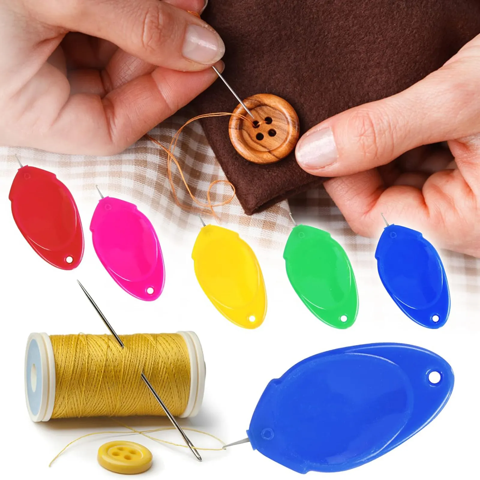 Multiple Needle Threaders Kit with Seam Ripper, Sewing Tweezers ...