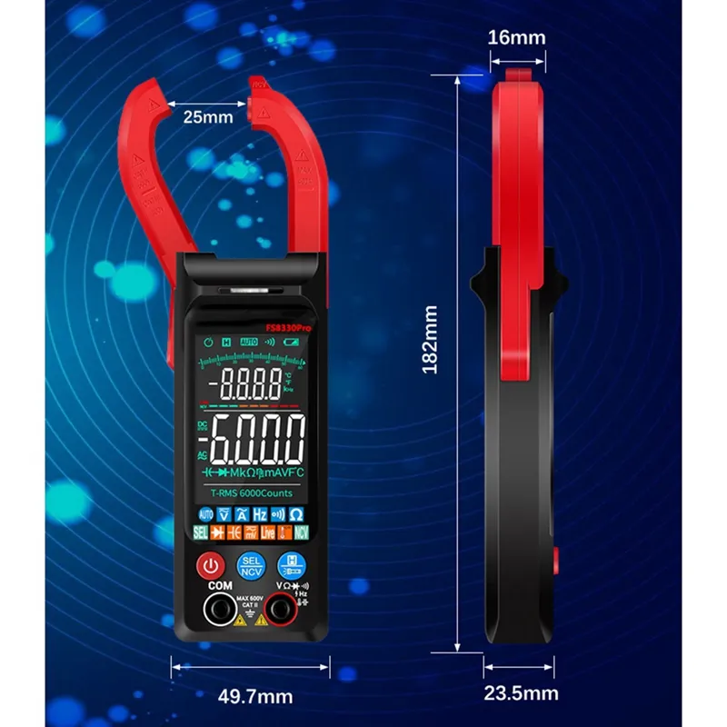 DHgate.com:2024Intelligent Anti-Burn Digital Clamp Meter - FS8330PRO ...