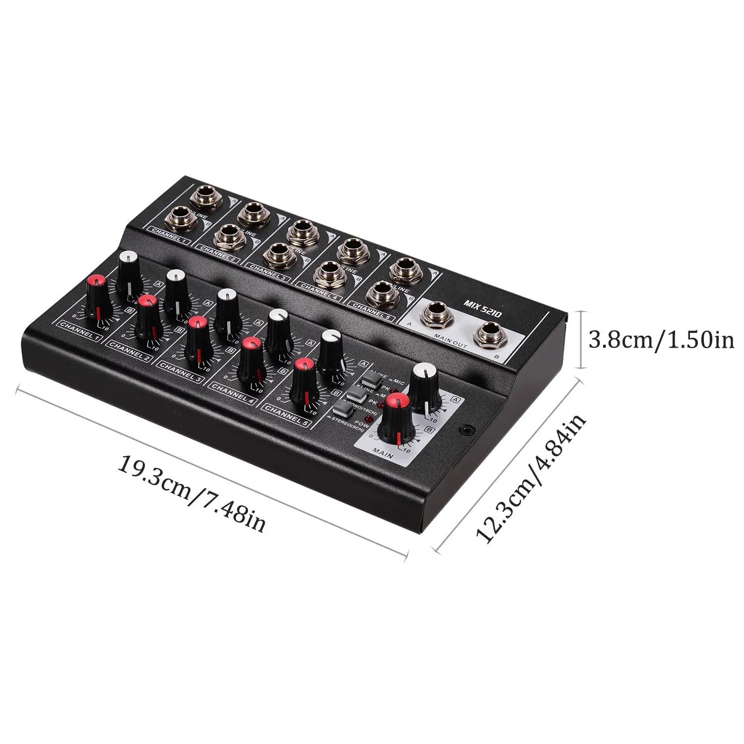 10-Channel Digital Audio Mixer with Karaoke and Live Broadcast Function ...