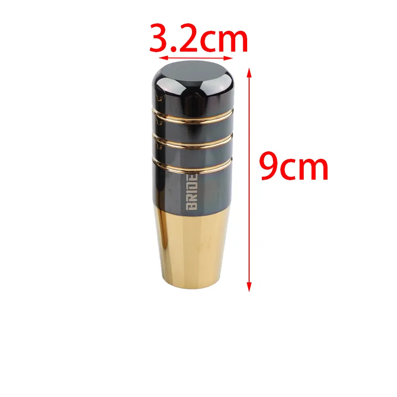 Universal BRIDE NOS Burnt Gold Black Car Gear Shift Knob - Aluminum ...