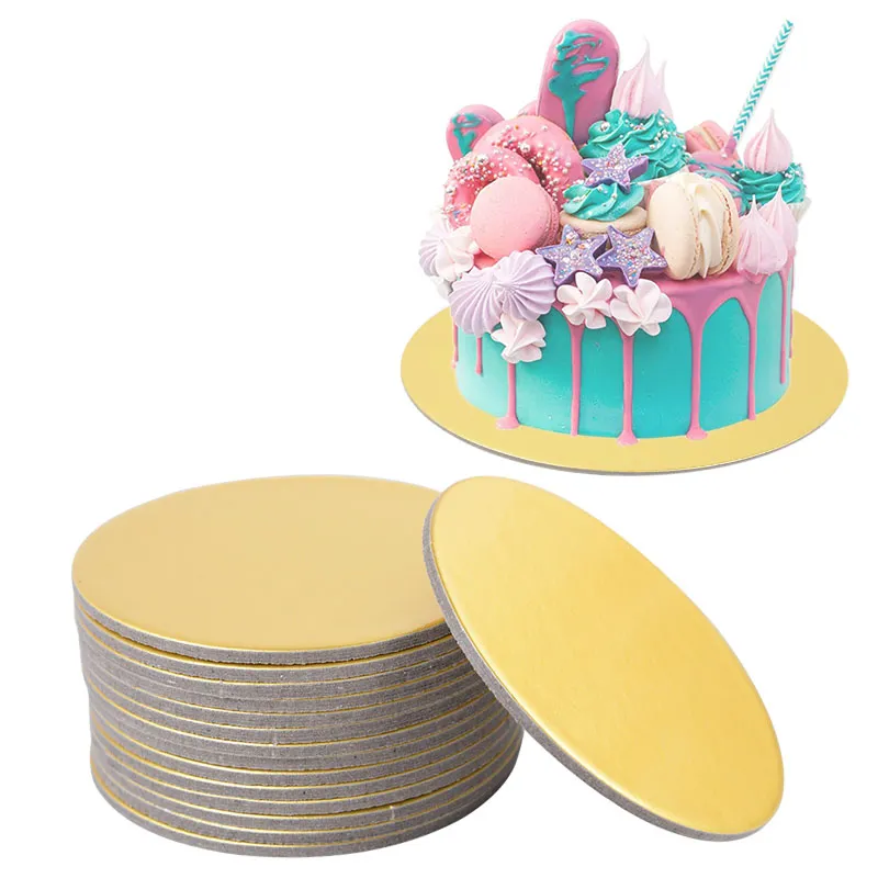 10/16/22/26cm Round Cake Boards Set Disposable Paper Cakeboard Bases ...