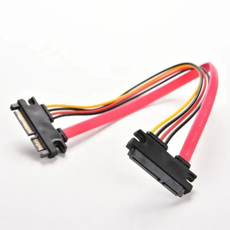 SATA Power & Data Extension Cable - 30/50cm SATA Combo Cable, 15 Pin ...