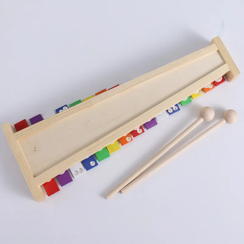 15 Key Wooden Xylophone For Kids Orff Musical Keyboard, Kalimba, And ...