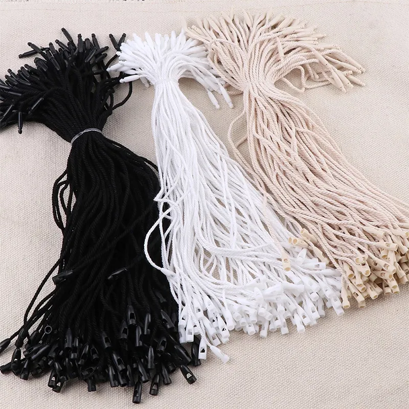 DHgate.com:100 Pcs Clothing Tag Fasteners - 20cm Hanging String with Plastic Bead, Snap Lock ...