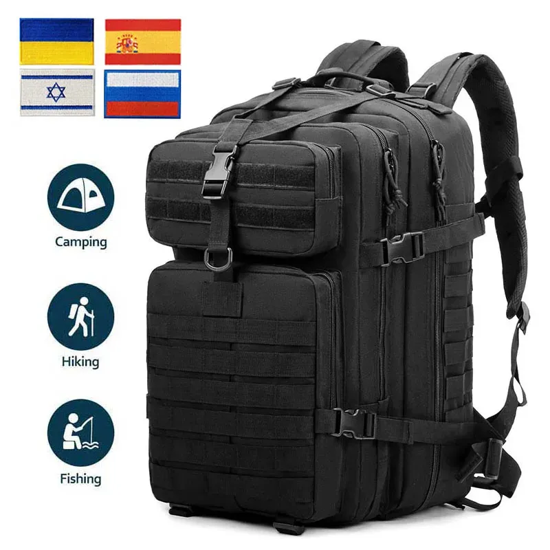 Waterproof Tactical Molle Backpack For Men Ideal For Outdoor Hiking ...