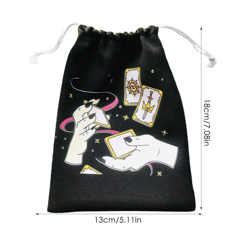 Tarot Card Bag and Pouch Set: Unique Drawstring Tarot Bags for Oracle ...