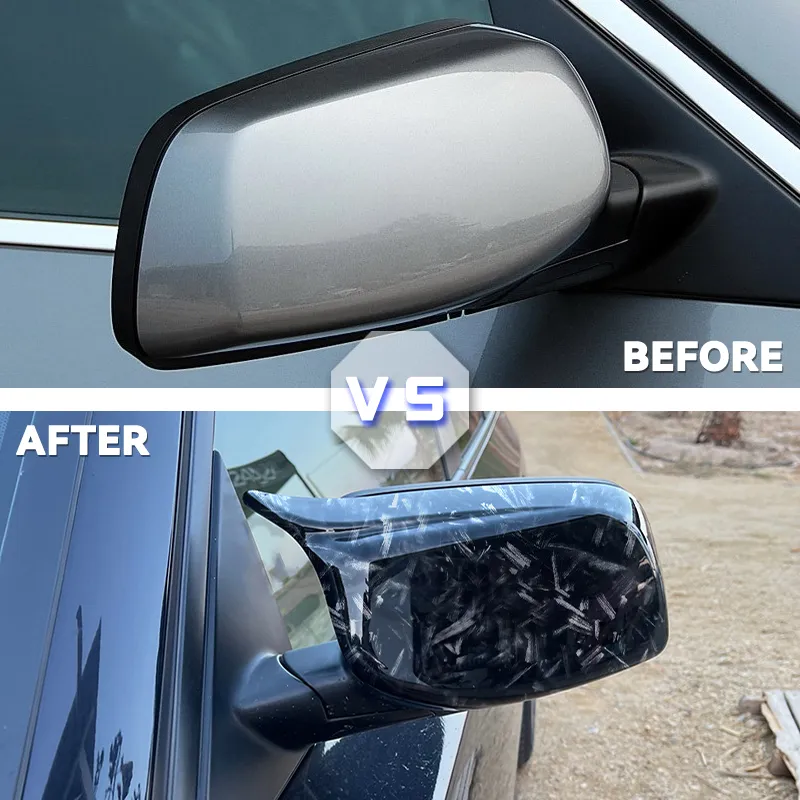 E60 Mirror Cover: M-Style Carbon Fiber Side Rearview Mirror Cap Trim ...