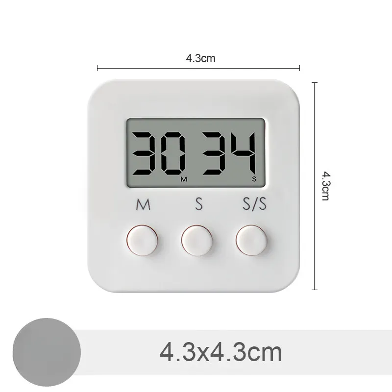 Digital LCD Mini Digital Kitchen Timer Magnetic For Sleep, Shower ...