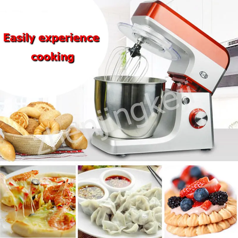 Electric Food Mixer: 1200W Kitchen Kneading Machine with 6.5L Stainless ...
