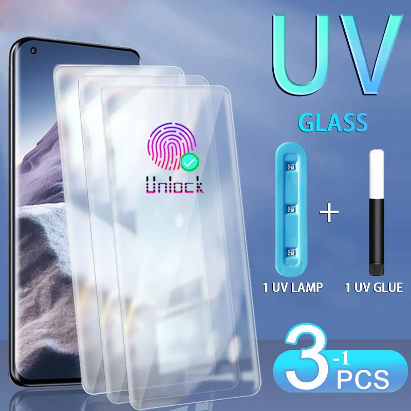 UV Tempered Glass Screen Protector with UV Liquid Glue for Xiaomi 13 ...