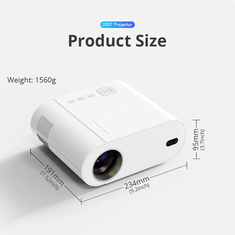 Android Smart Projector 4K | Full HD 1920x1080p | WiFi & Bluetooth ...