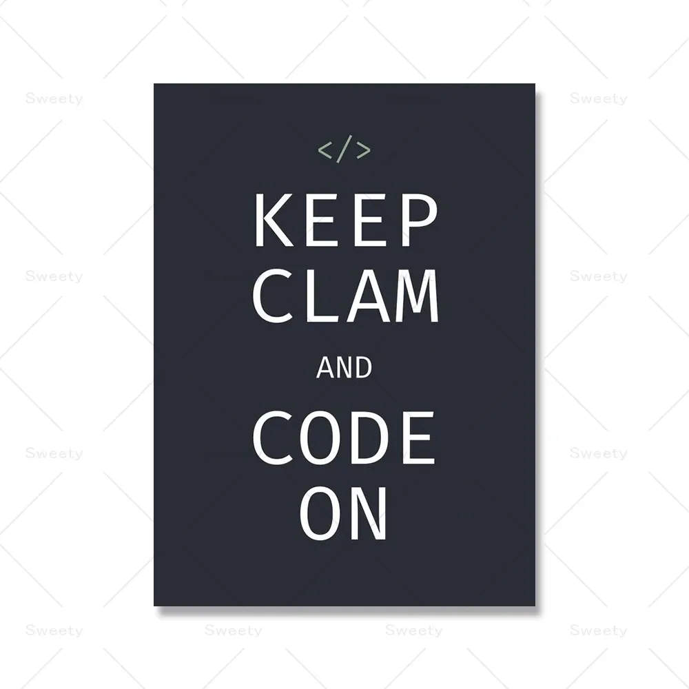 Computer Geek Canvas Poster 16x20 in Office Wall Decor for Programmers ...