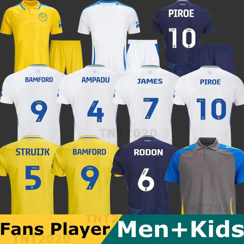 Leeds Leeds United Football Kit Kit 24/25 Home & Away Fans Soccer ...