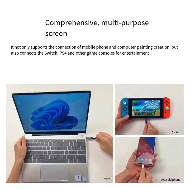 Mooiuu Pro Handdrawn Digital Drawing Screen with 127% sRGB Color Gamut ...