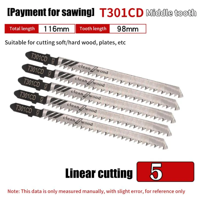 T-Shank Jigsaw Blade Set: Fast Down-Cut Worktop Wood Cutting Tool Kit ...
