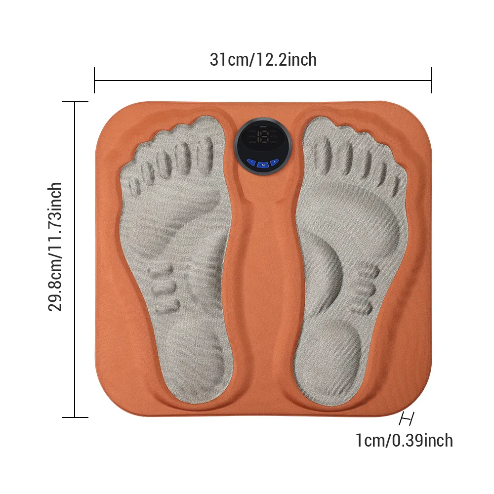 Foot Leg Massager Electric EMS Foot Massage Pad For Muscle Relaxation ...