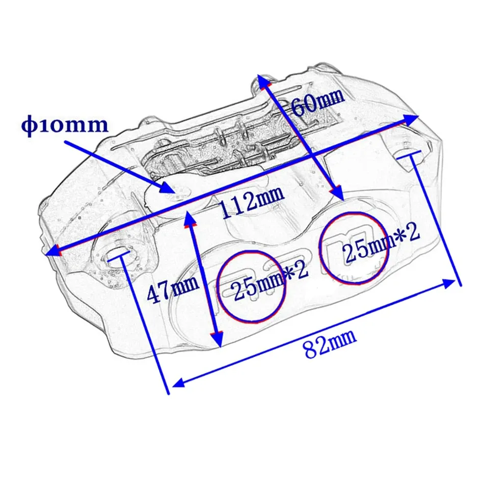Universal Electric Motorcycle Brake Calipers Front... From Ddmyearth ...