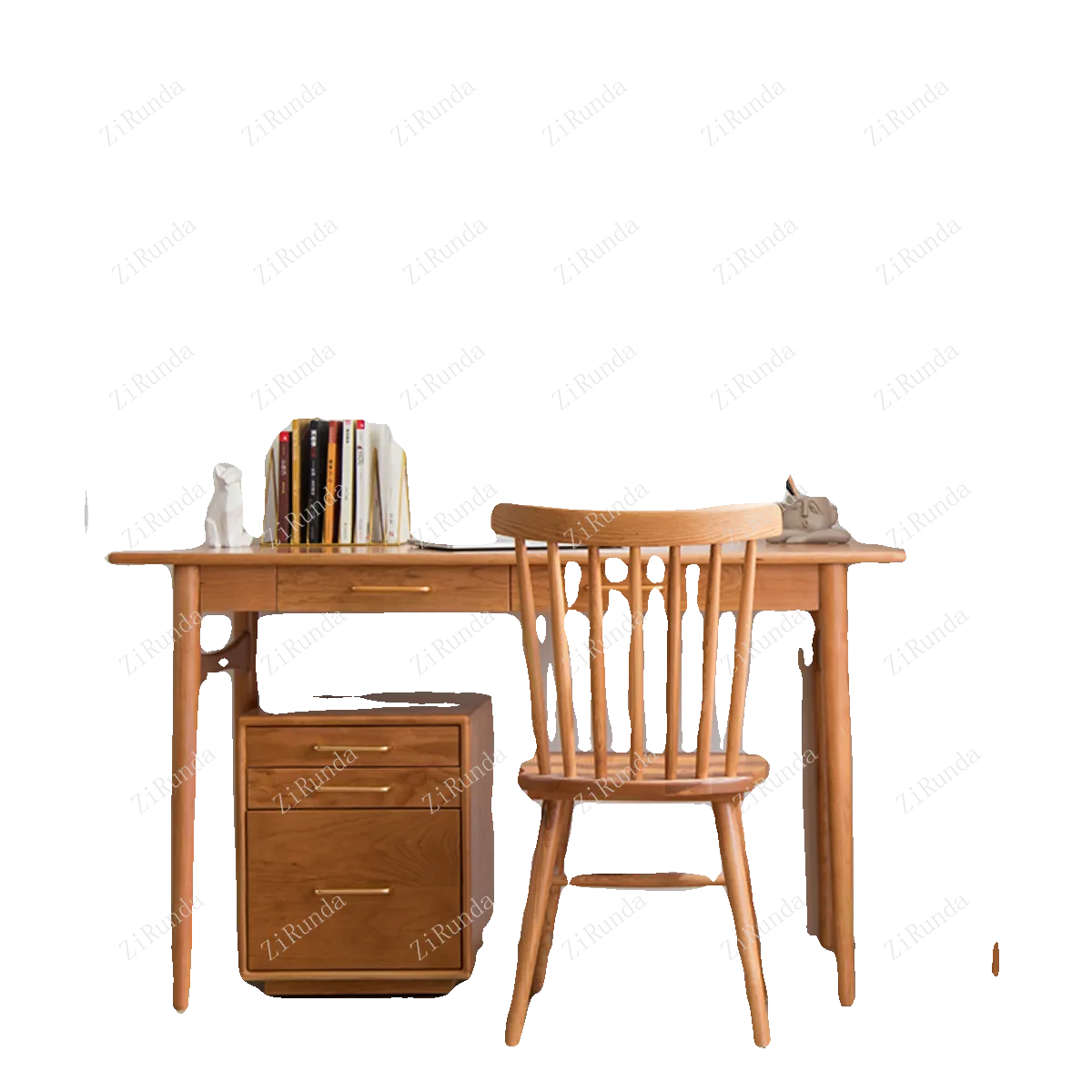 Solid Wood Desk Japanese Nordic Simple Modern Computer Desk Study Desk ...