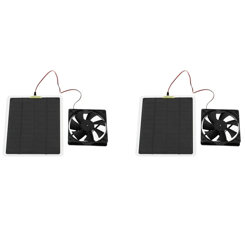 2X RV Solar Exhaust Fan 50W 4.7 Inch Mini Ventilator IP65 Waterproof ...